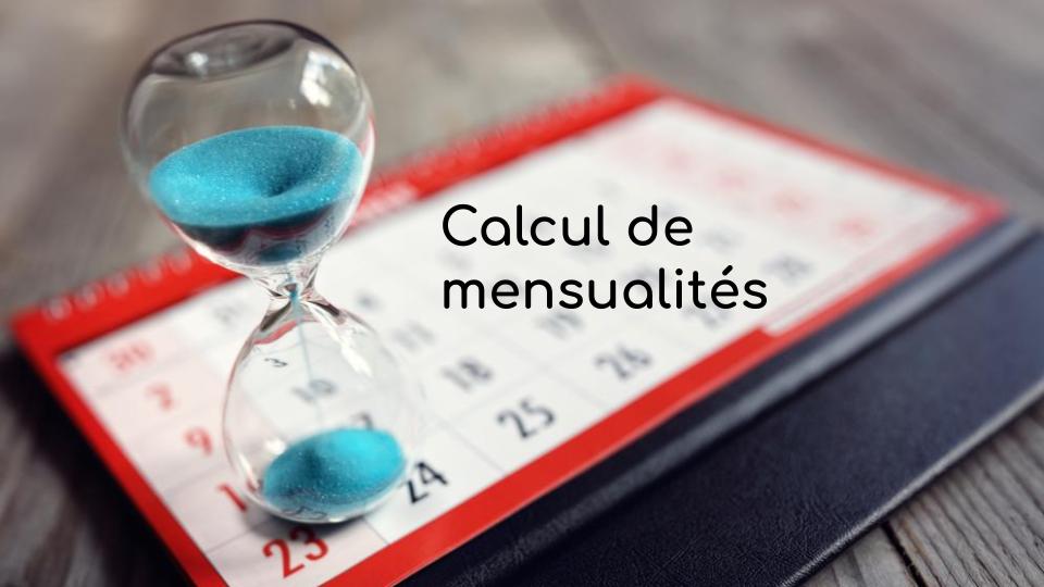 Calcul mensualités : taux d'intérêt, capital emprunté, durée du prêt ... Calcul mensualités : taux d'intérêt, capital emprunté, durée du prêt ...